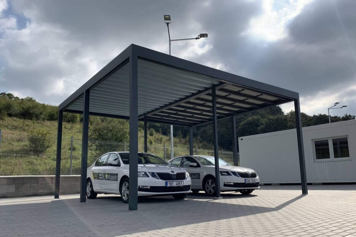 Hliníkové stání pro auta – Alutech Bohemia